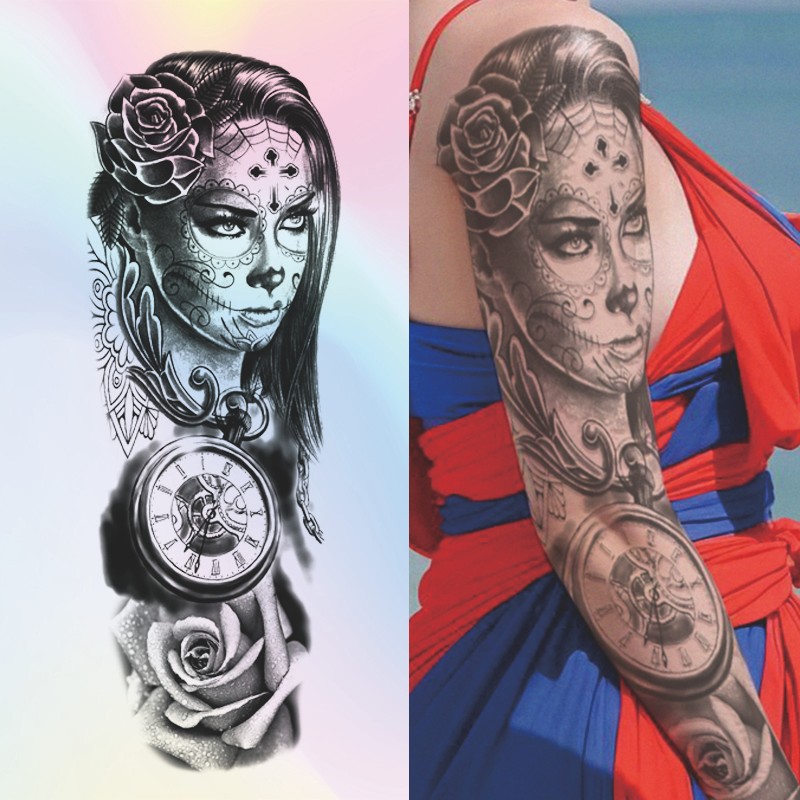 Tattoo Sticker Waterproof Long Lasting Arm Fake Tattoo Minimalist ...