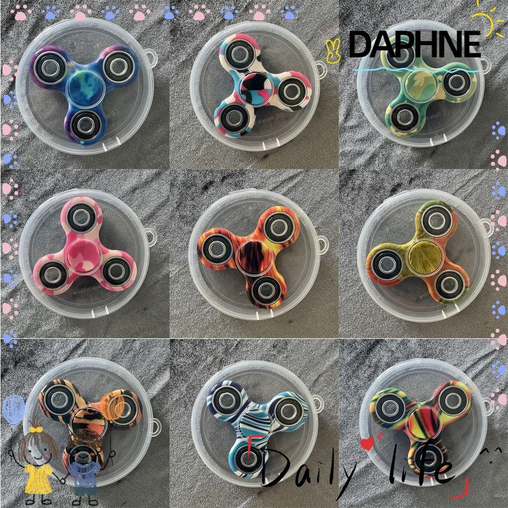 DAPHNE EDC Fidget Spinner, PVC Anti-anxiety Rainbow Spinner ...