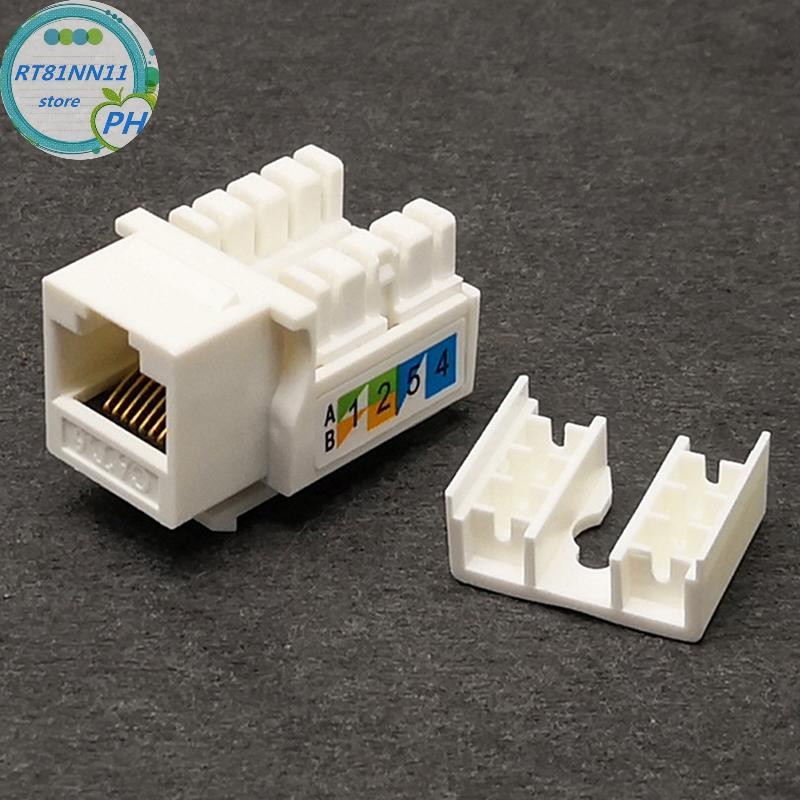 rt81nn11 5Pcs CAT6 RJ45 110 Punch Down Keystone Computer Module Network Ethernet Jack ph ...