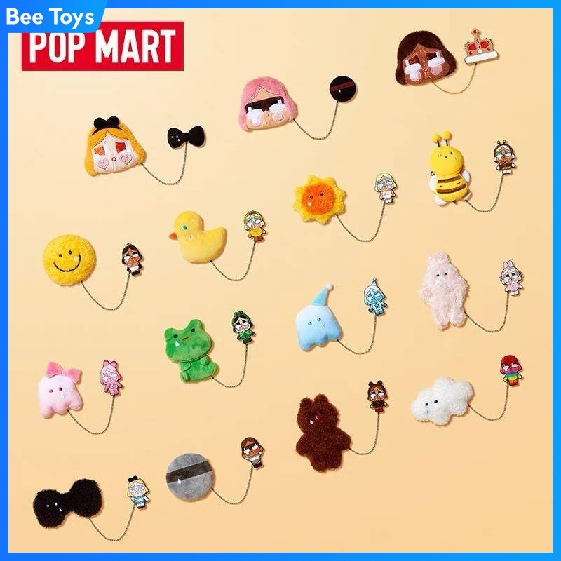 Popmart POPMART CRYBABY Tears Factory Series Plush Badge Mystery Box ...