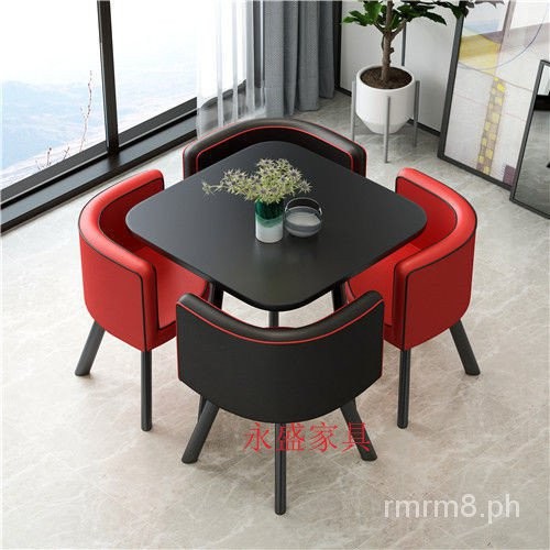 Small round Table Dining Table Simple Office Negotiation Table and ...