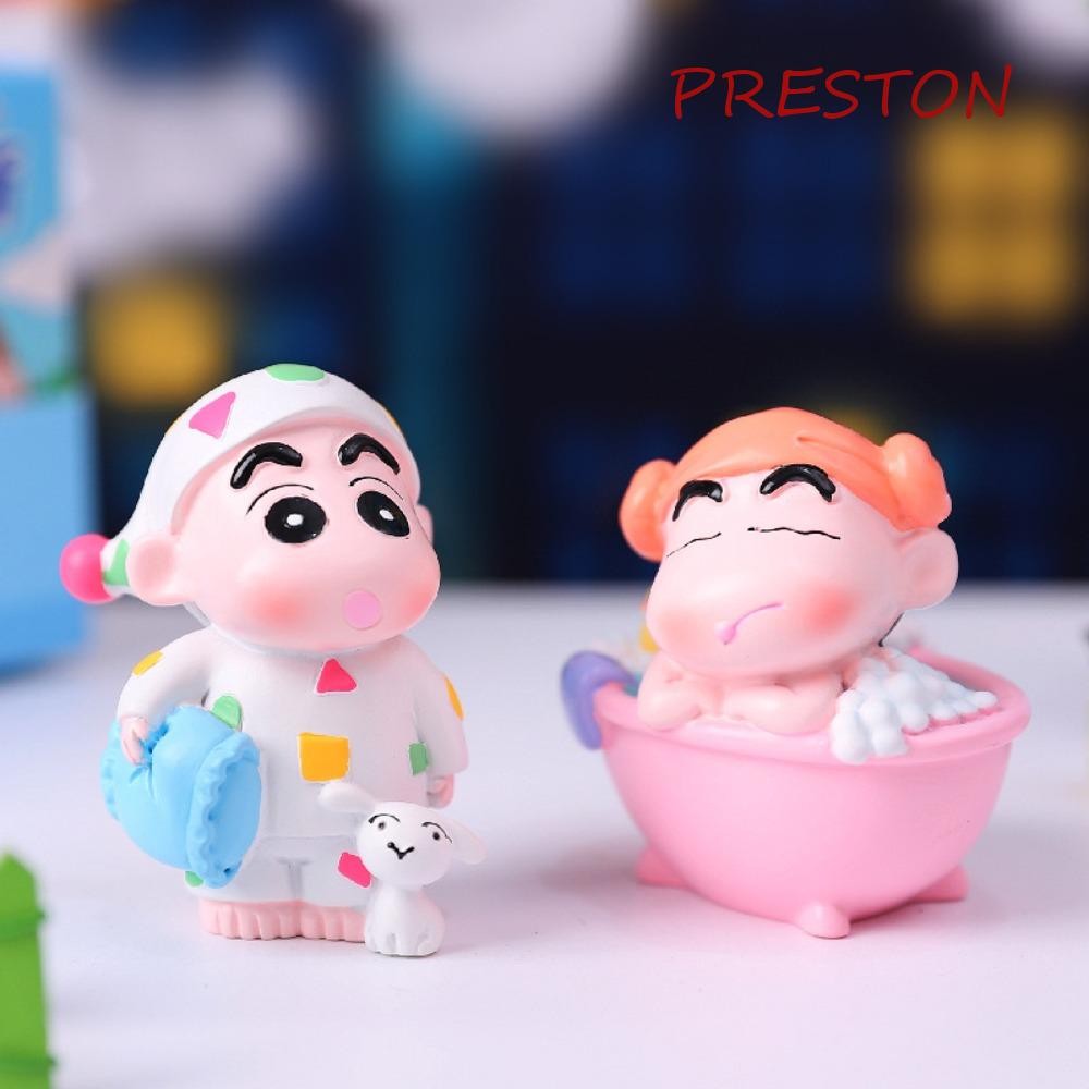 PRESTON Crayon Shin-Chan Anime Figures, Collection Cartoon Doll Cartoon ...