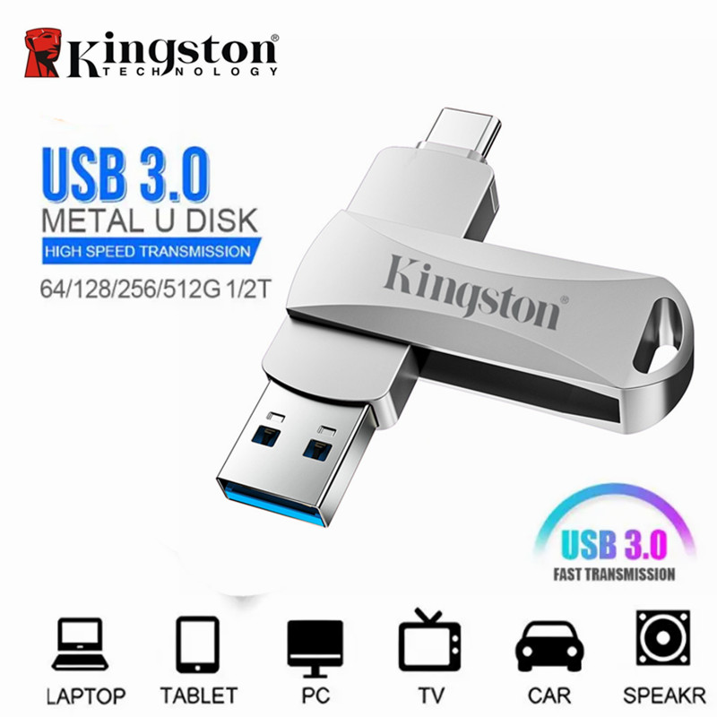 Kingston 2TB 2-in-1 Type-C OTG USB Flash Drive 1TB Memory Stick for ...