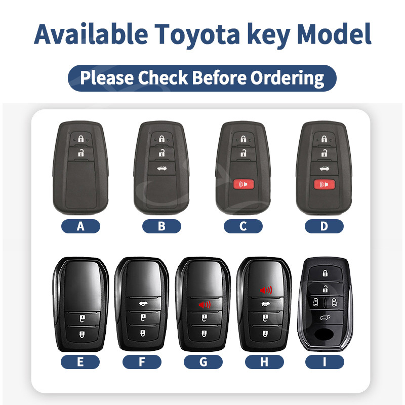 Toyota GR Carbon Fiber Car Key Case Protector Full Wrap Car Remote Key ...