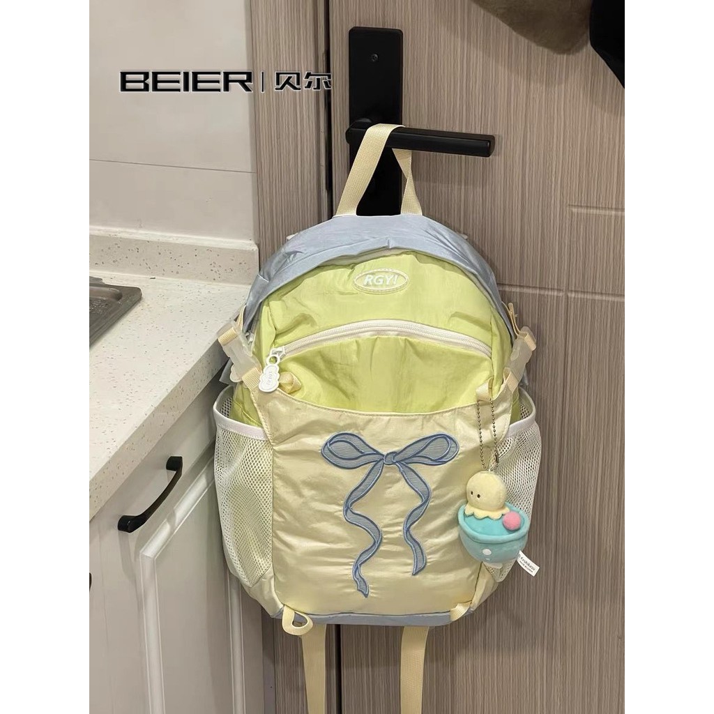 Influencer Lightweight Outdoor Embroidered Bow Backpack Short-distance ...