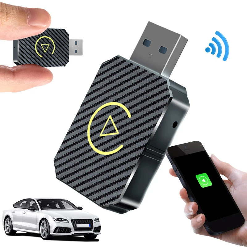 Wireless Carplay Android Auto Adapter 2 in 1 Mini Box Plug&Play Car ...