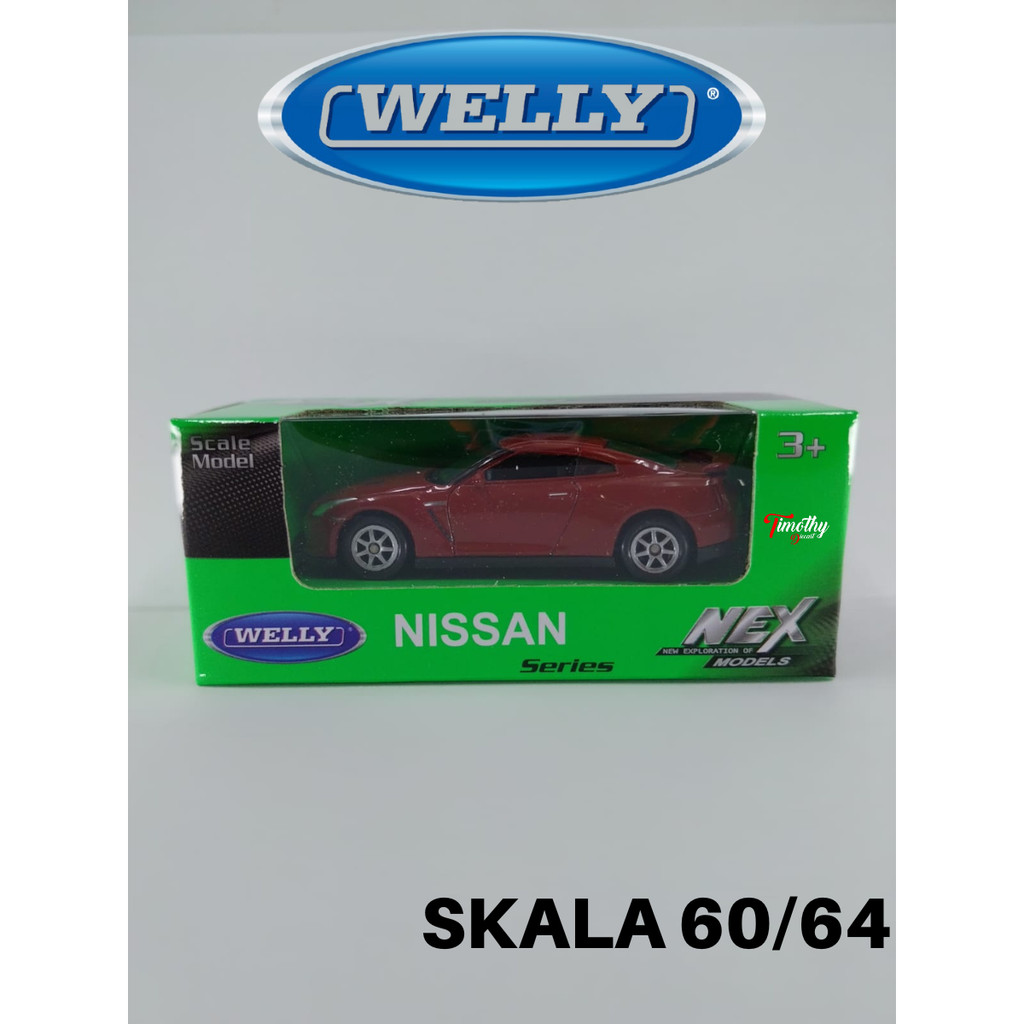 Diecast Welly Nex Scale 60 Nissan GTR R35 Maroon | Shopee Philippines