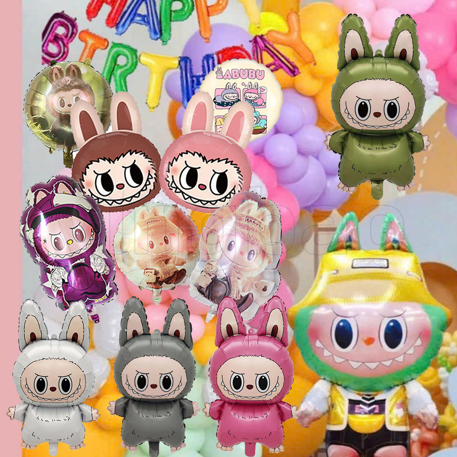 Cute Large LABUBU Balloon Birthday Party Decoration 3D LABUBU Floating ...
