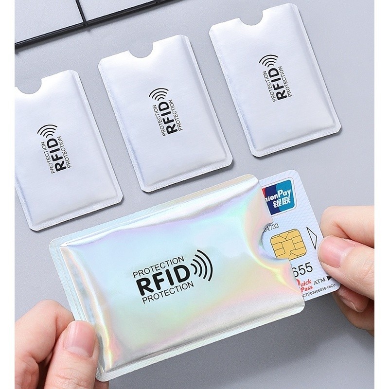 Transparent Transparent Frosted ID Holder RFID Anti-theft Card Holder ...