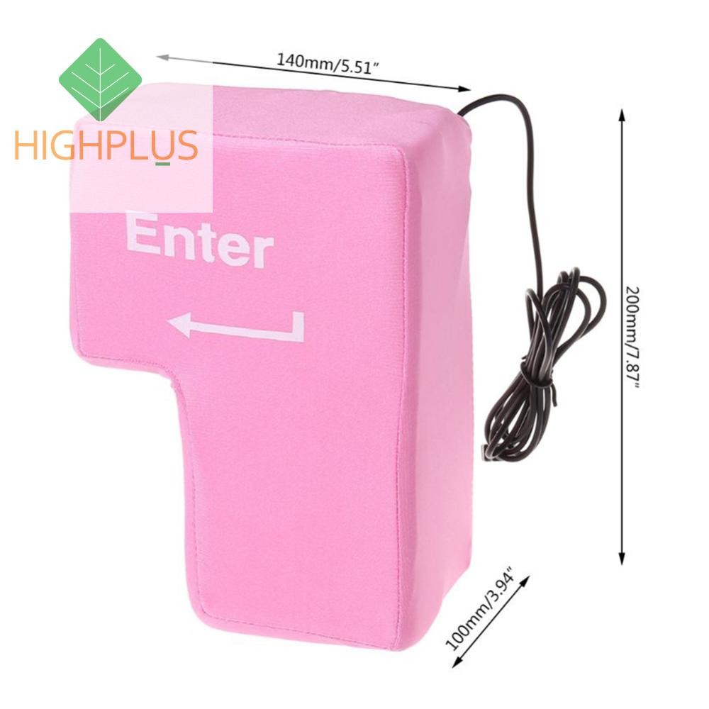 Anti-Stress Computer Huge Enter Key Big Giant USB Keyboard Vent Button ...
