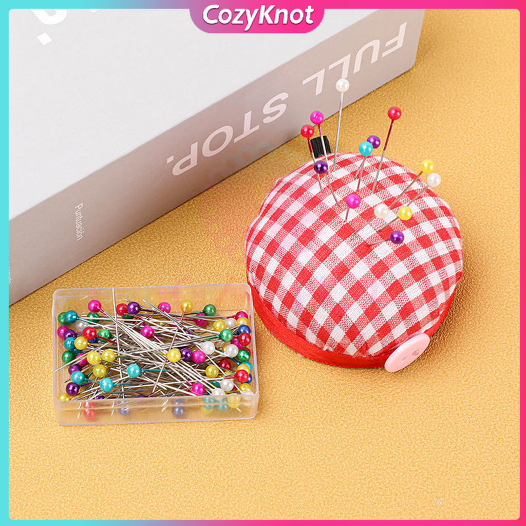 CKT 100 Pcs/Box Dressmaker Sewing Pins Fixed Pin Embroidery Patchwork ...