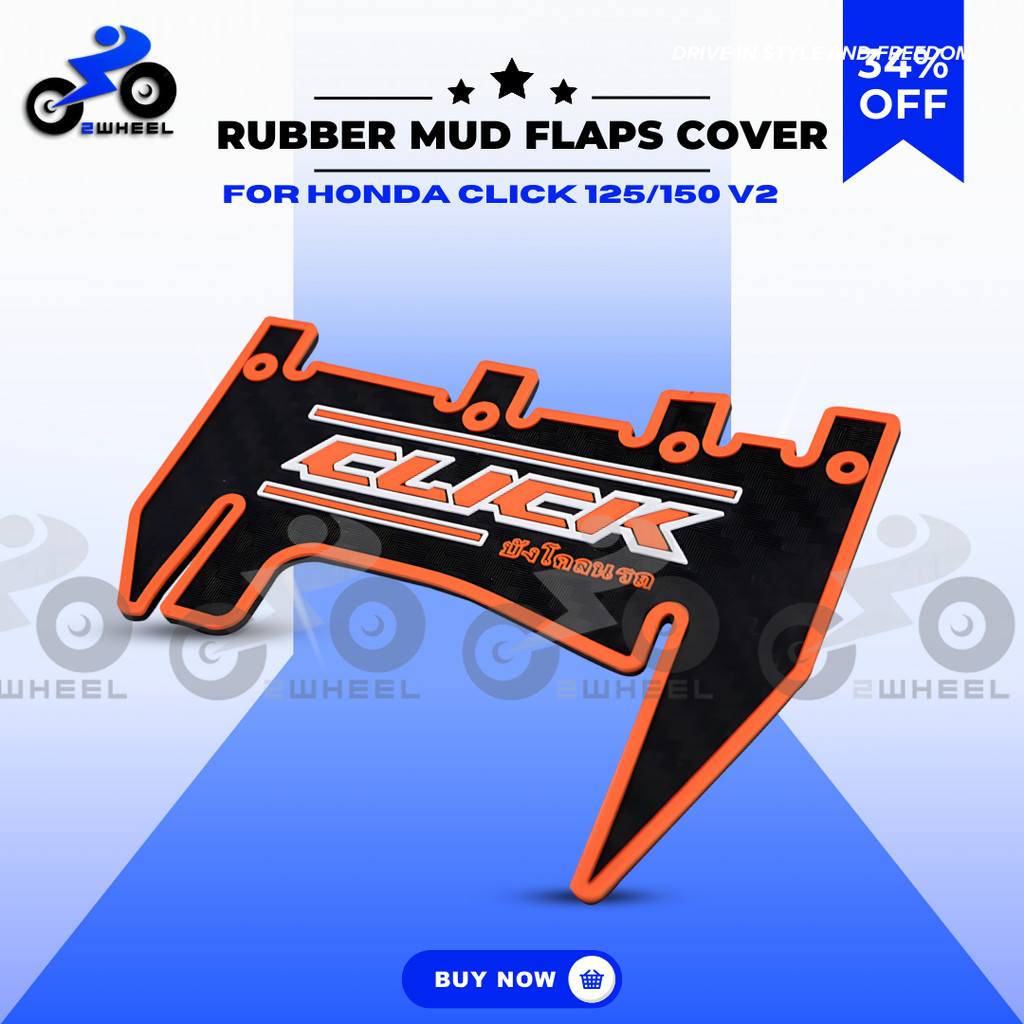 HONDA CLICK 125/150 V2 RUBBER MUD FLAPS COVER / CLICK GAME CHANGER MUD ...