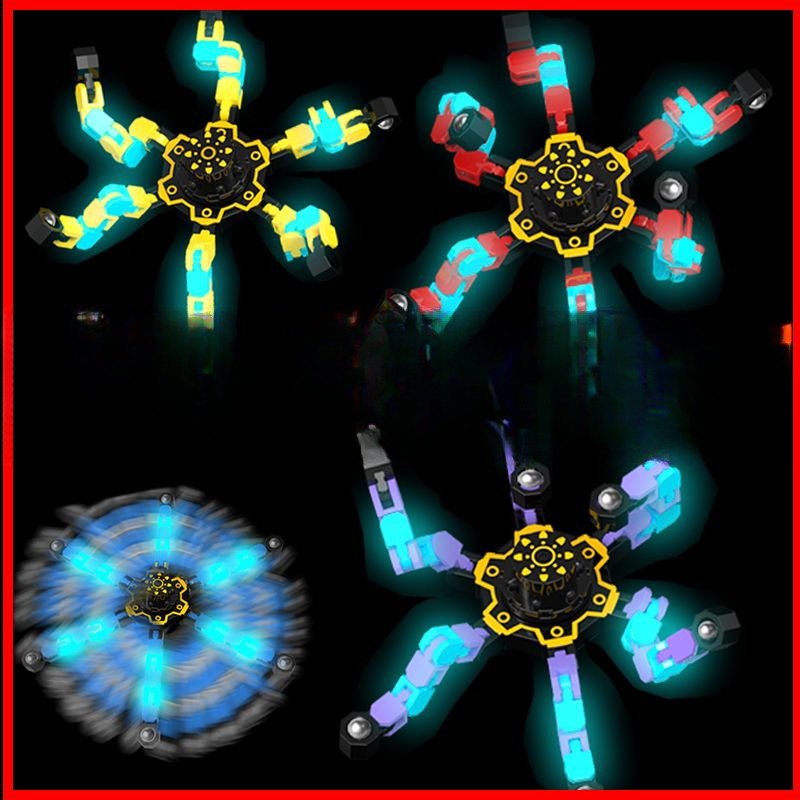 Transformable Finger Spinner Transforming Rotating Folding Finger ...