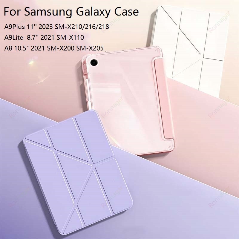 Y-fold Tablet Clear Cover for Samsung Galaxy Tab A9 Plus/A9+ 5G 11 Inch ...
