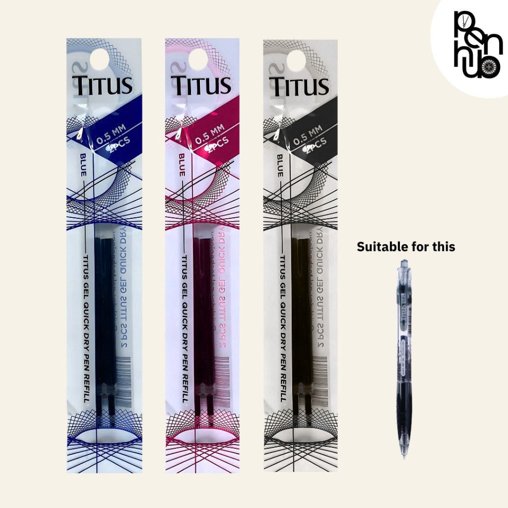 TITUS Quick Dry Gel Refill 0.5mm 0.38mm - Penhub | Shopee Philippines