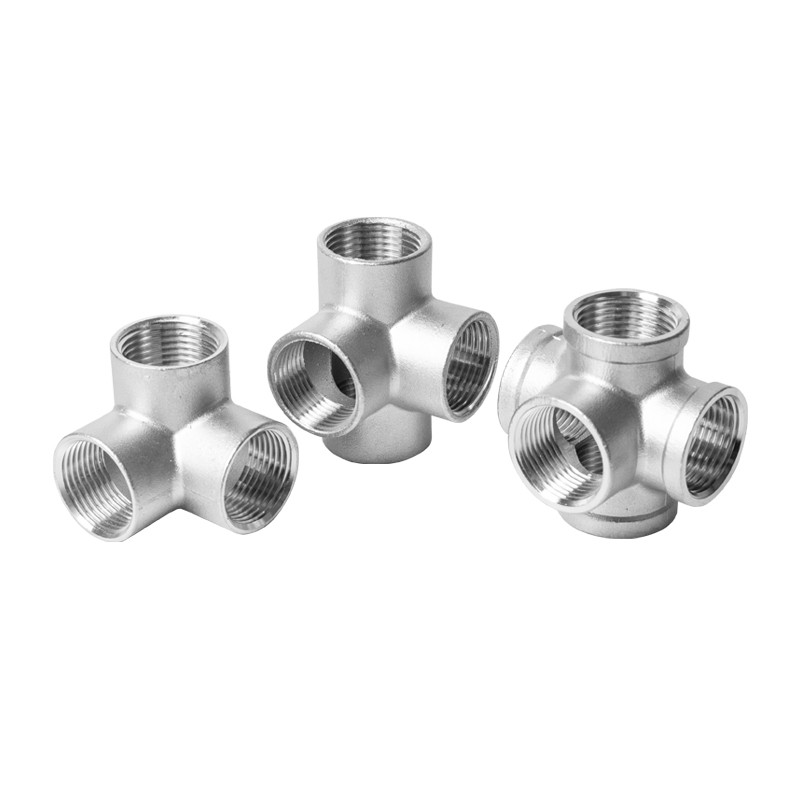 [.666.]304 stainless steel pipe fittings three-dimensional tee four-way ...