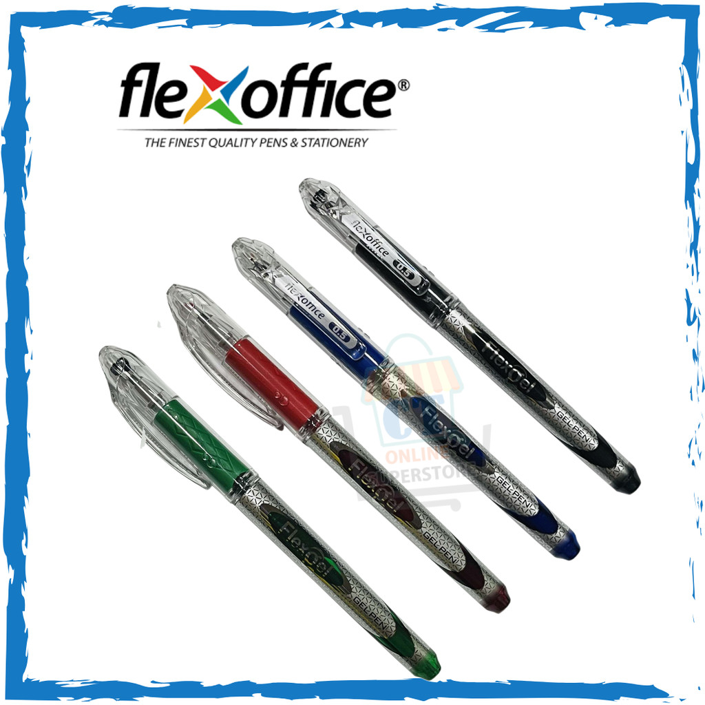 FlexOffice FO-GEL022 Flex Gel Pen 0.5mm | Shopee Philippines