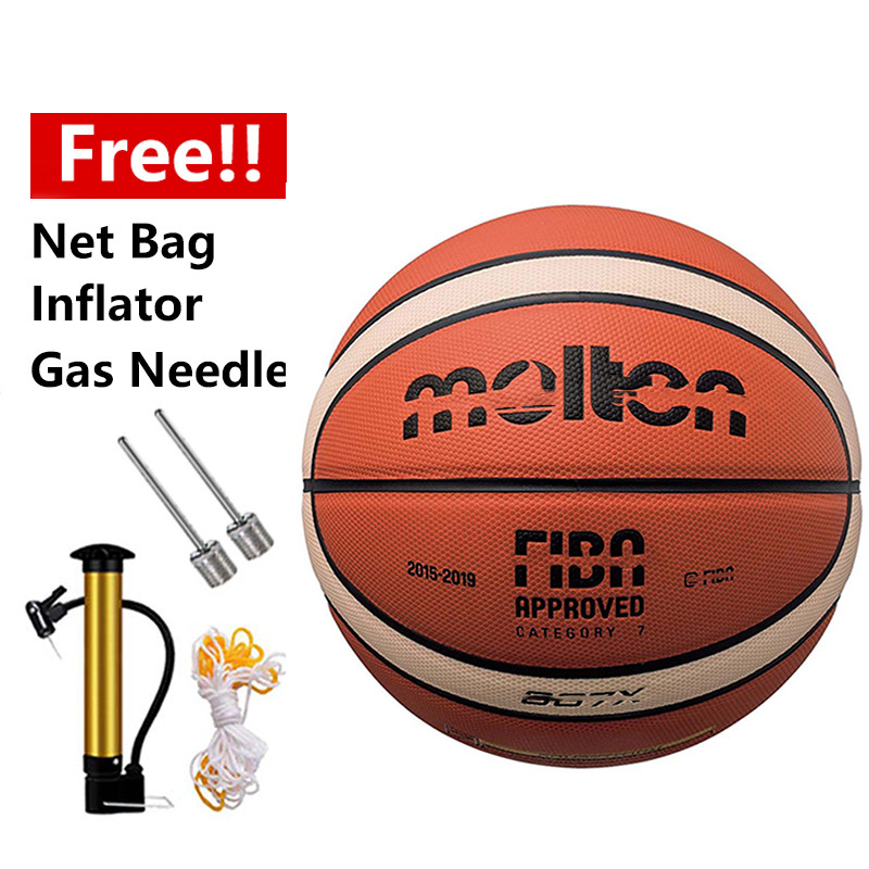 Molten FIBA BG4500 Basketball Size 7 PU Leather with Free Pump Needle ...