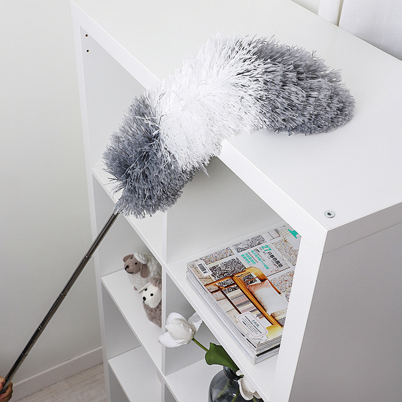 Feather Duster Dust Removal Extendable Cleaning Tool for Dust Under Bed ...