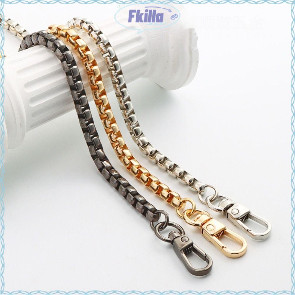 FKILLA7 Metal Bag Chains, Adjustable Gold Silver Black Single Shoulder ...