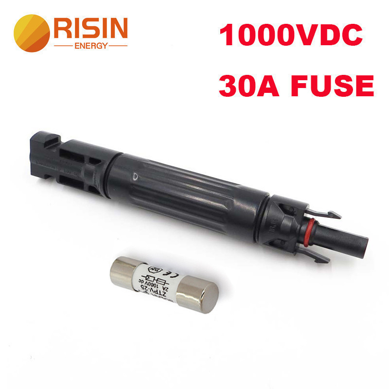 Free Shipping Solar Fuse Connector 30A 1000V DC Inline Fuse Use MC4 ...