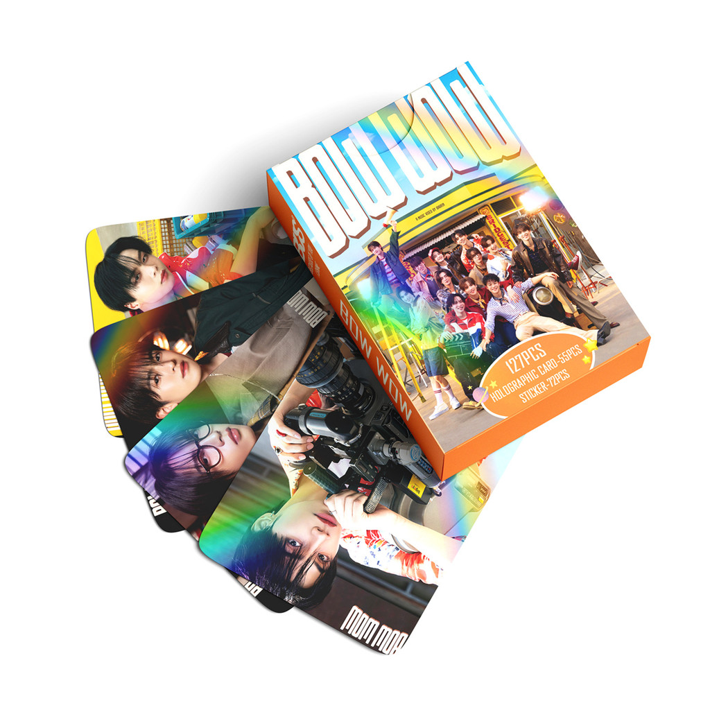 30-127pcs BUS BOW WOW Photocards No-status Status Laser Hologram Lomo ...