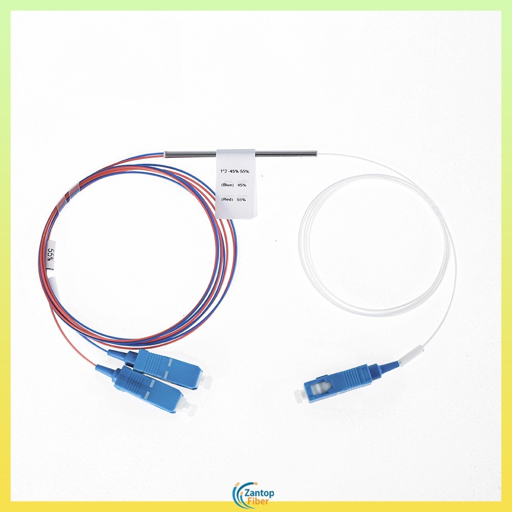 FBT Splitter 1:2 With Connector Fiber Splitter SC/UPC Ratio 50/50 60/40 ...