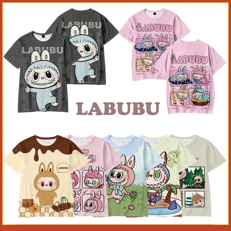 Fashion Kids Children Labubu Shirt Tops Cute Cartoon Labubu Tshirt for ...