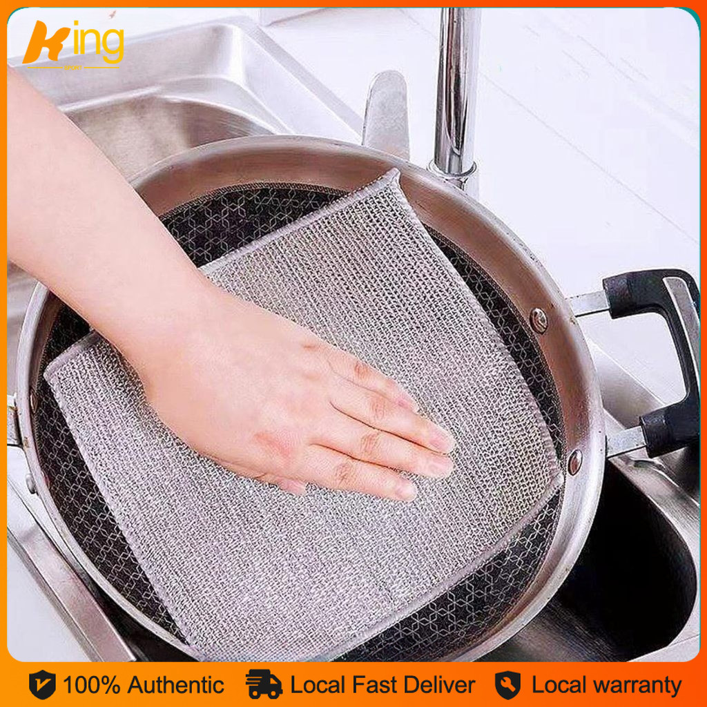 Kitchen Magic Cleaning Cloth Rust Removal Steel Wire Cleaning Rag ...