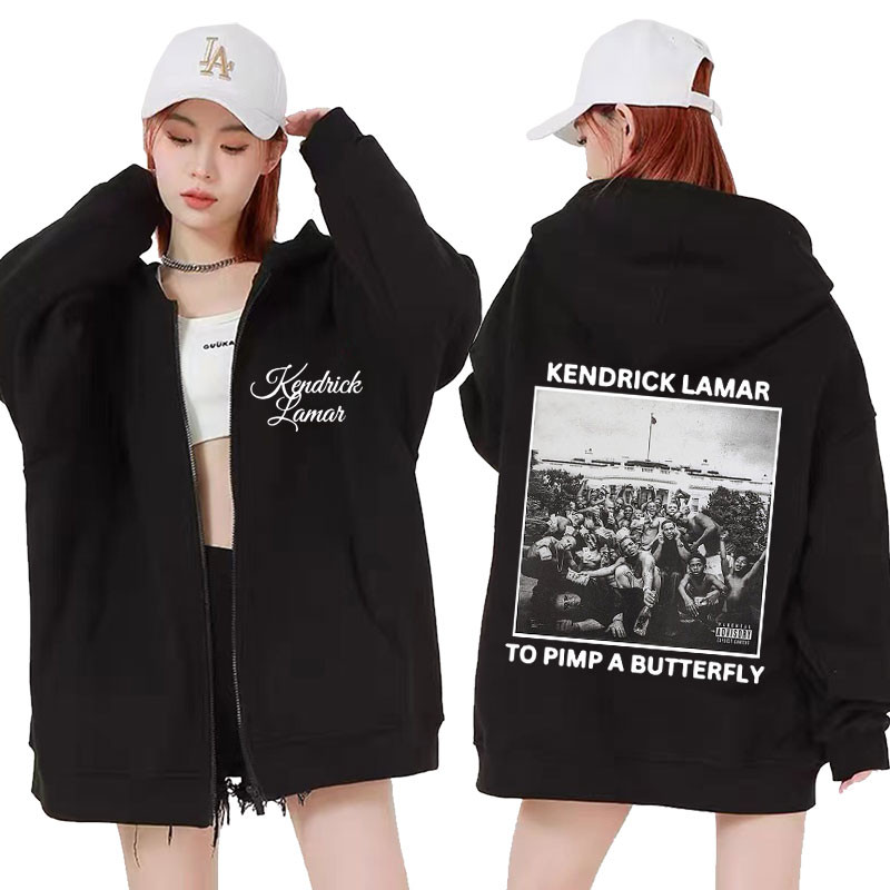 Kendrick Lamar Zip Up Hoodie To Pimp A Butterfly New Album Zipper ...