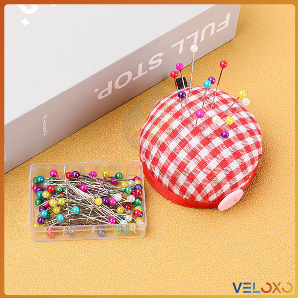 VEO 100 Pcs/Box Dressmaker Sewing Pins Fixed Pin Embroidery Patchwork ...