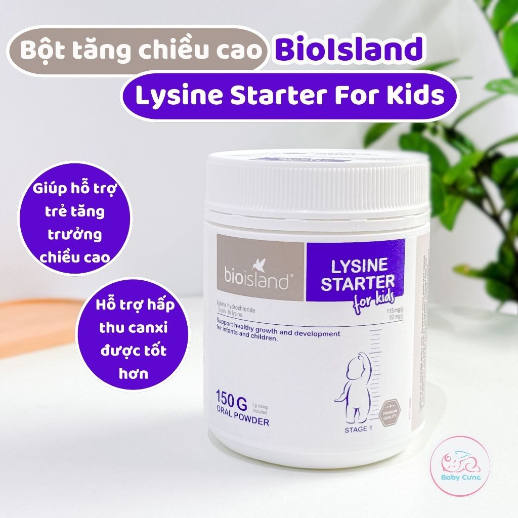 Bioisland Lysine powder helps babies eat well, grow taller, and ...
