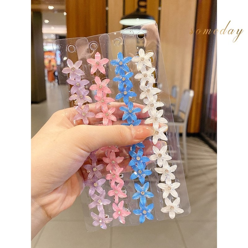 Someday 10-Piece Set of Children's Small Flower Hairpins for Adorable ...
