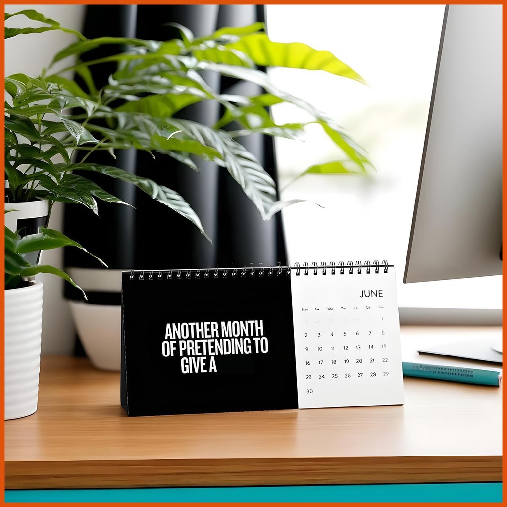 Standing Desk Calendar Monthly Paper Calendar Humorous Quotes Design ...
