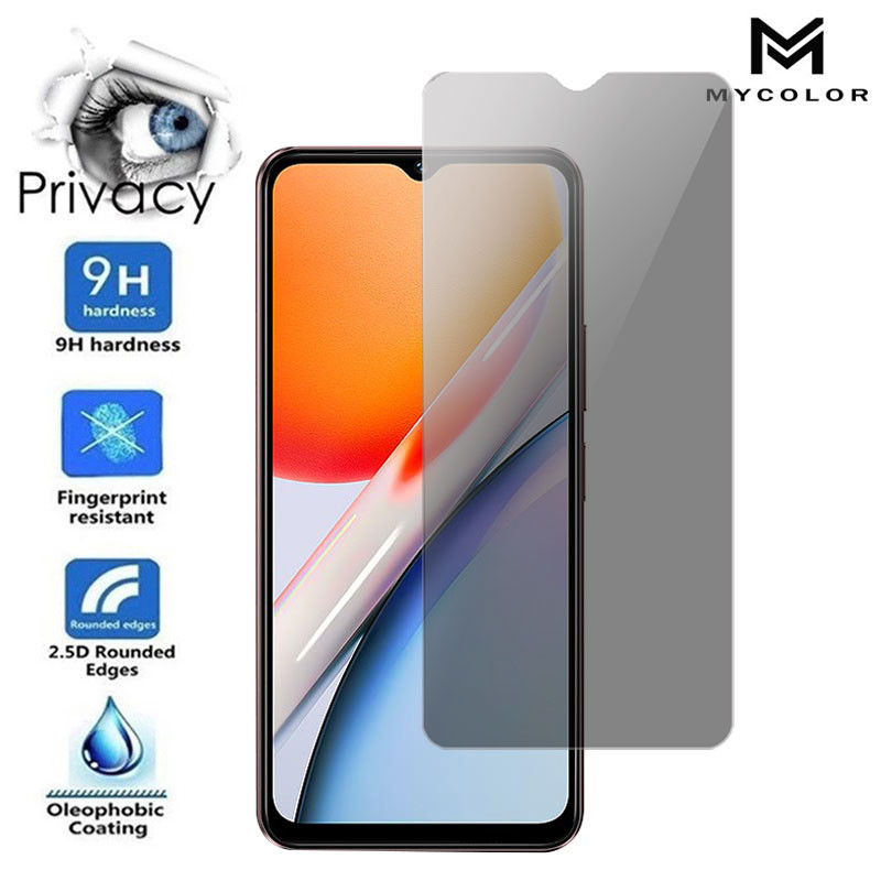 Privacy Tempered Glass Screen Protector For VIVO Y04 Y39 Y29 Y58 Y30 Y28 Y28s Y21 Y20 Y19 Y29T ...