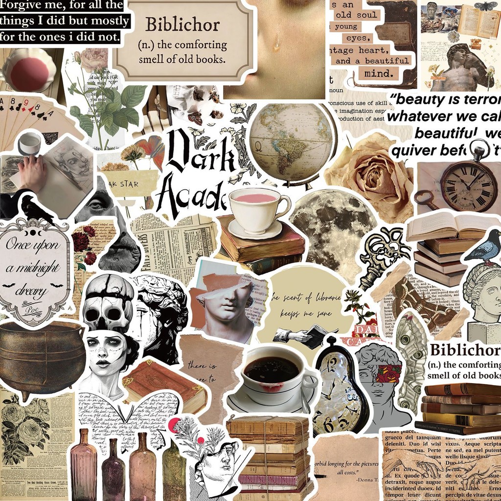 50PCS New Retro Renaissance Aesthetics Photos Graffiti Stickers For ...