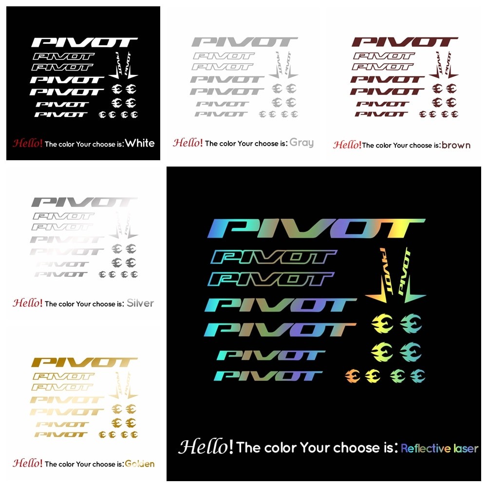 Bike pivot Brand Bike Decals DIY Frame Stickers Bicycle Stickers Die ...