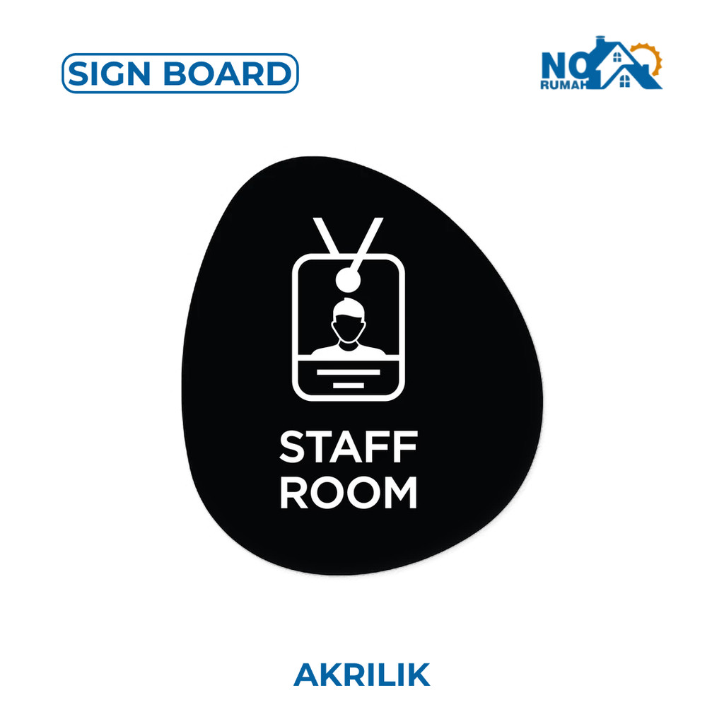 Staff Room Signage Board Acrylic Wall Sticker Acrylic Sign Board ...