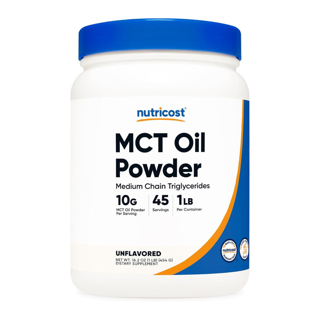 Nutricost MCT Oil Unflavored Powder Supplement 16.2oz / 454g | Shopee ...