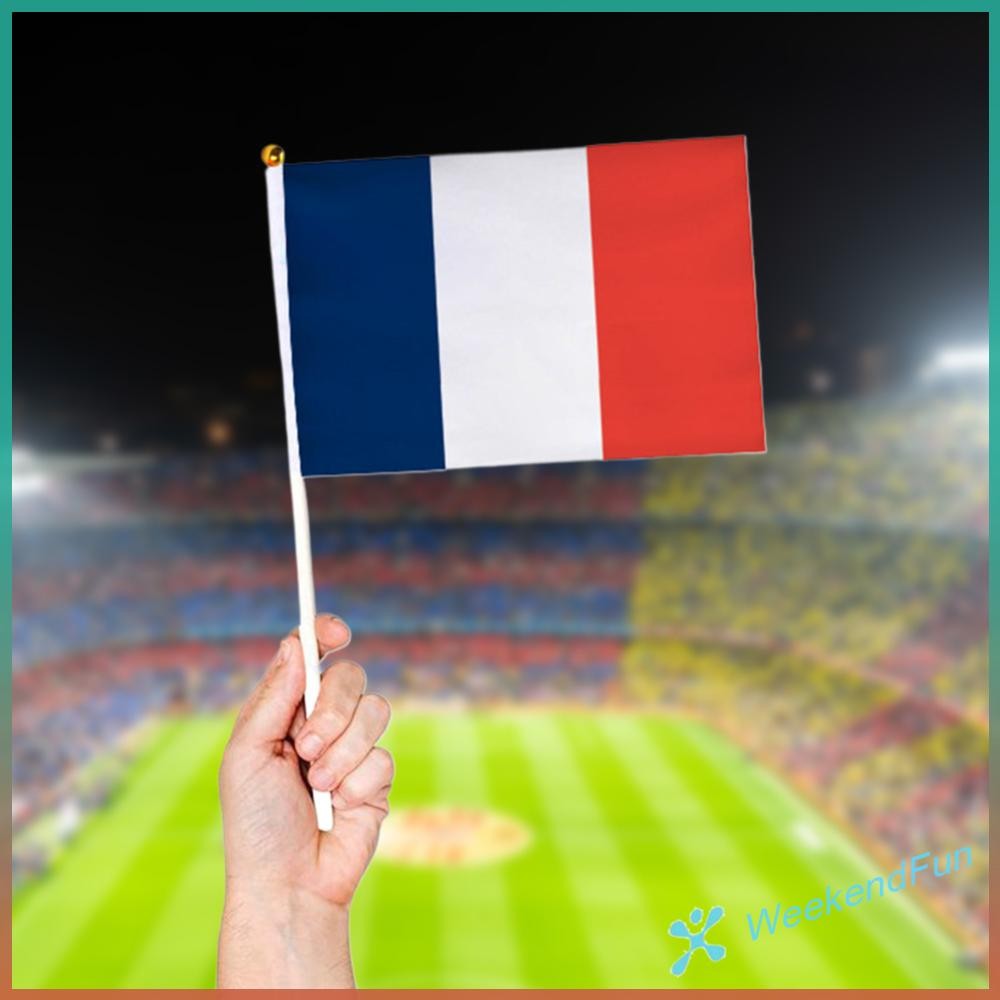 WE★ 24pcs Hand Held Flag with Poles Mini National Flag International ...