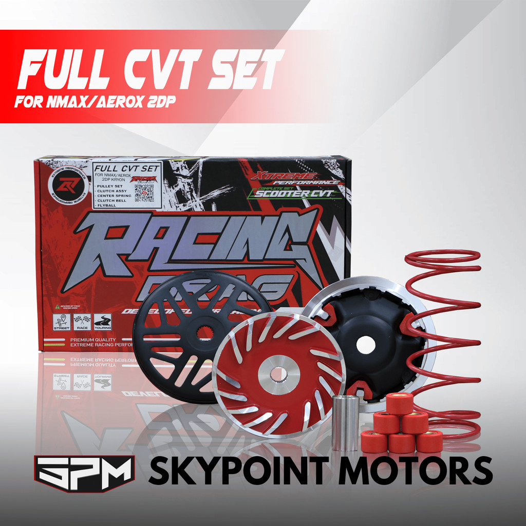 RACING DRAG FULL CVT SET NMAX V1/V2 / AEROX V1/V2 2DP KRYON-HIGH ...