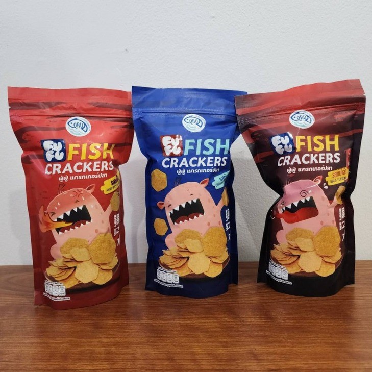Fufu Fish Cracker Delicious Crispy Low Fat Snack High Protein Useful ...