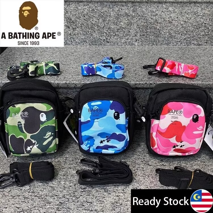 Bape A bathing Aape Head Camouflage Sling Bag Sports Messenger Bags ...