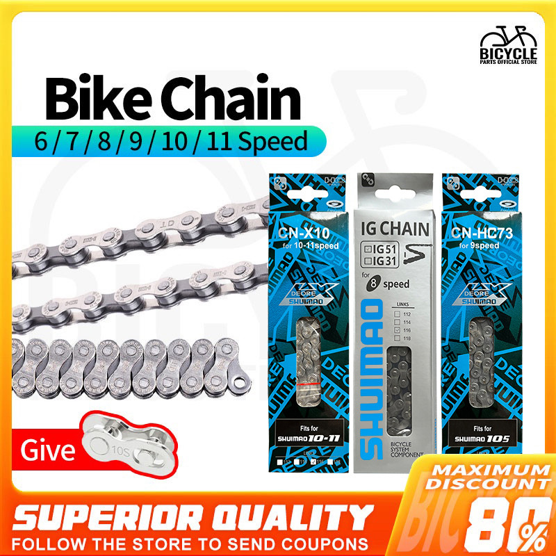 Bicycle Chain for Bike Chain 8/9/10/11 Speed Chain 116 Link Chain Road ...