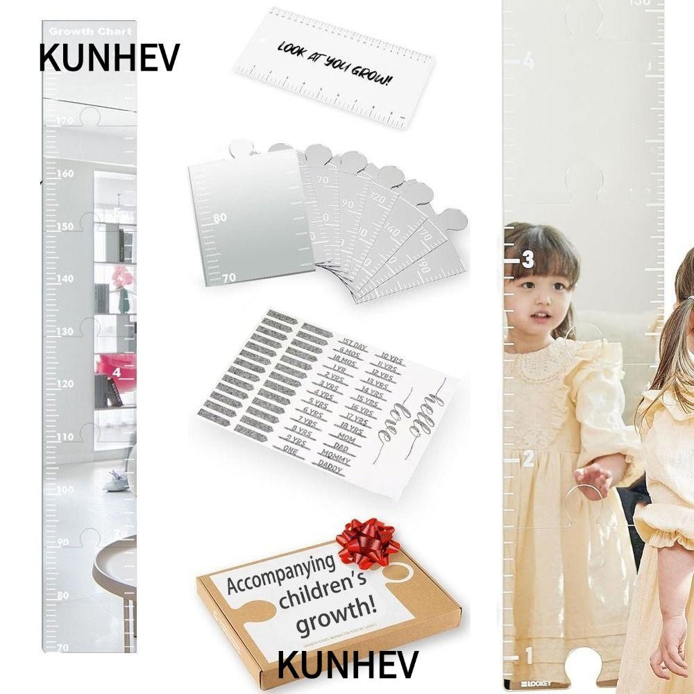 KUNHEV Growth Chart Mirror, 3 in 1 Foldable Growth Chart Mirror for ...