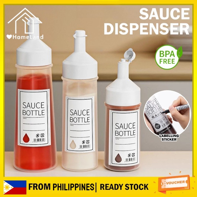 Plastic Sauce Bottle Squeeze Bottle With Lid Salad Honey Mustard ...