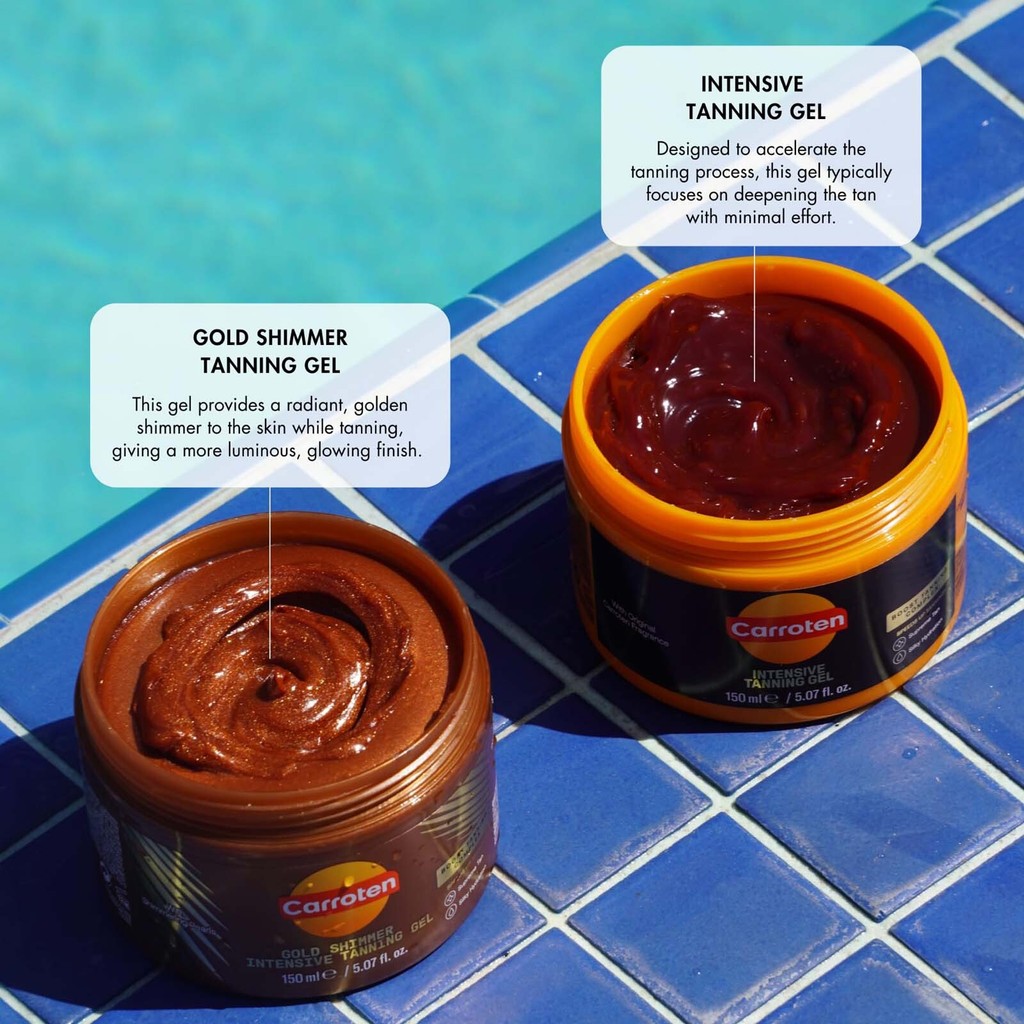 Intensive Tanning Gel Intensive Shimmer Gold Glow Tanning Skin ...