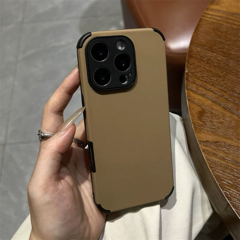 Four corner anti fall Silicone soft case desert compatible for iPhone ...