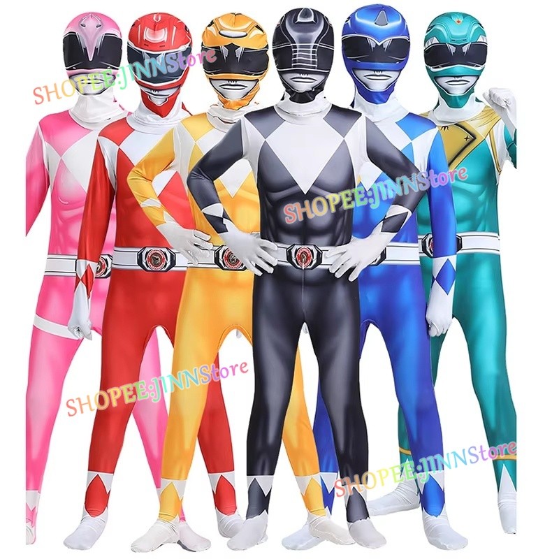 -JINN-MIGHTY MORPHIN POWER RANGERS Cosplay Costume Party Fancy Dress ...