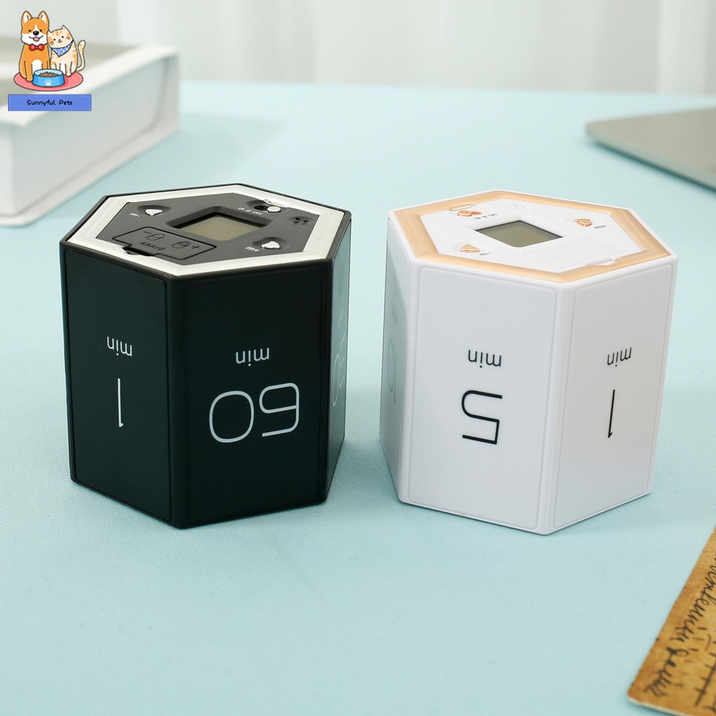 Cube Timer Flip Focus Timer 1/5/10/25/30/60 Minutes and Custom ...